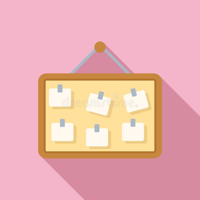 Rush Job Board Icon Flat Vector. Office Work Stock Vector ...