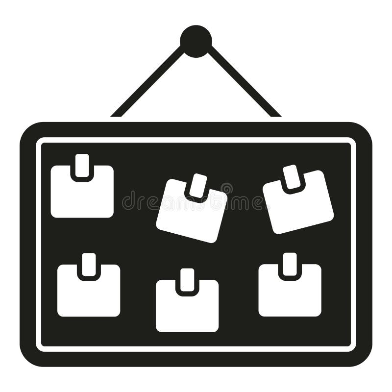 Rush Job Board Icon Simple Vector. Office Work Stock Vector ...