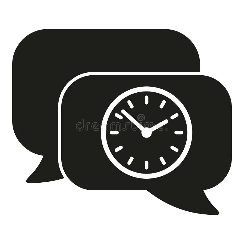 Rush Job Chat Icon Simple Vector. Office Work Stock Vector ...