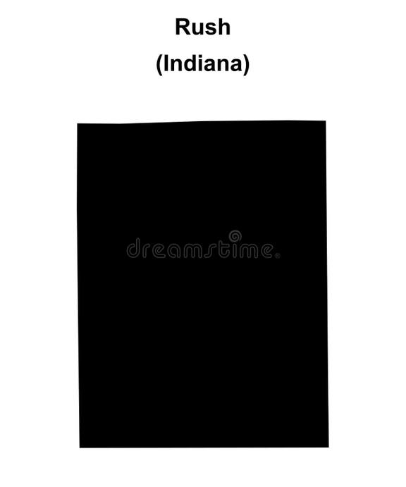 Rush outline map stock illustration. Illustration of outline - 361546969