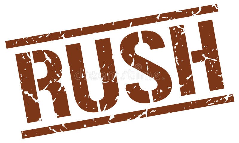 Rush stamp stock vector. Illustration of isolated, rush - 122004307