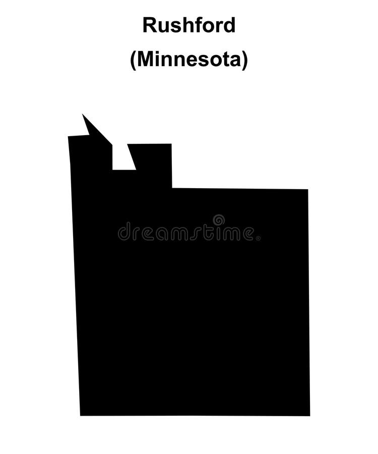 Rushford Outline Map Stock Illustrations – 3 Rushford Outline Map Stock ...
