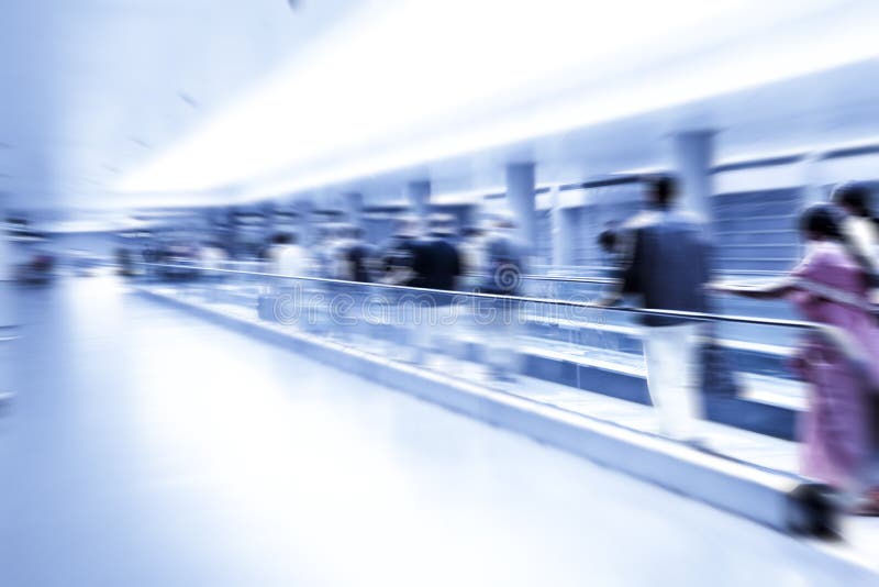Airport Scene 2 stock image. Image of people, rushing, travel - 349399