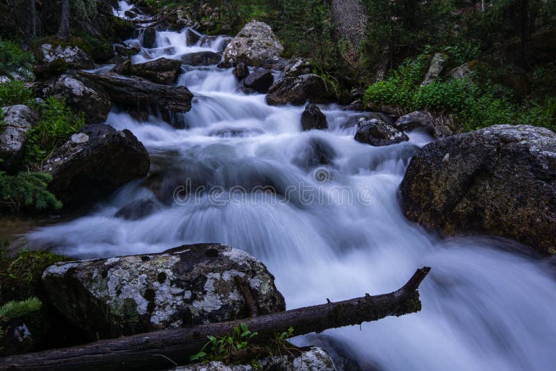 Rushing River stock image. Image of melt, denver, colorado - 96064301