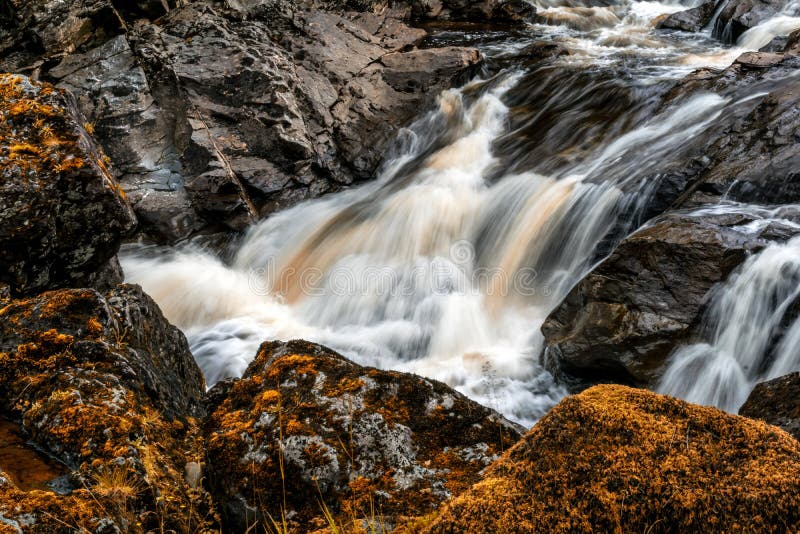 A Rushing River Long Exposure Stock Image - Image of rapids, motion ...