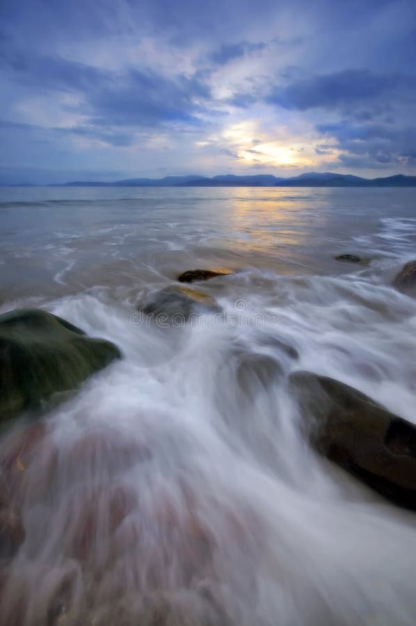 Rushing Water stock image. Image of calm, coast, quiet - 5775935