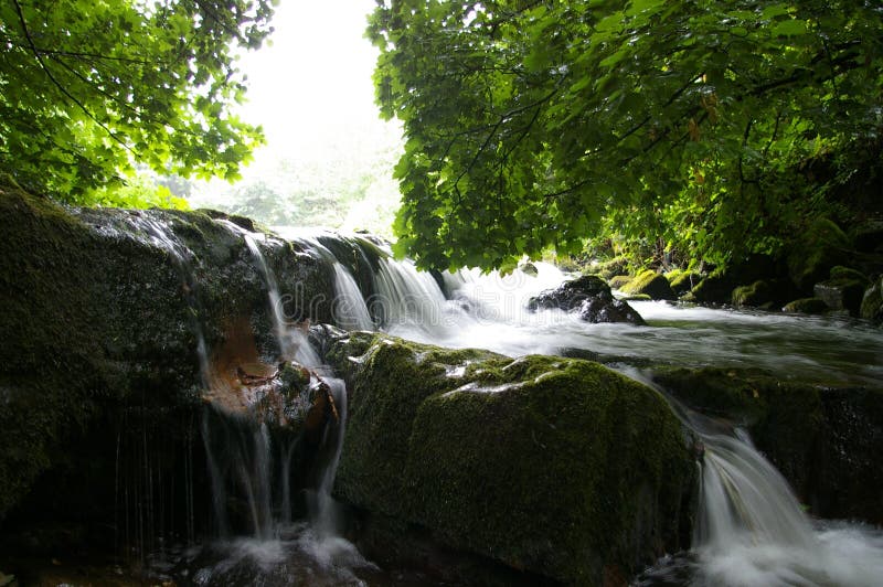 Rushing water in river stock photo. Image of australia - 20283682