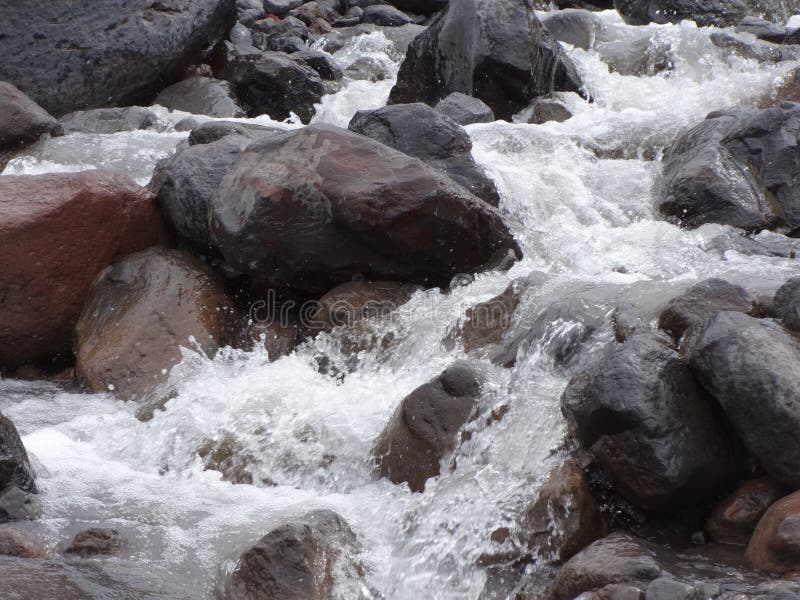 Rushing water stock photo. Image of backpacking, field - 59693882