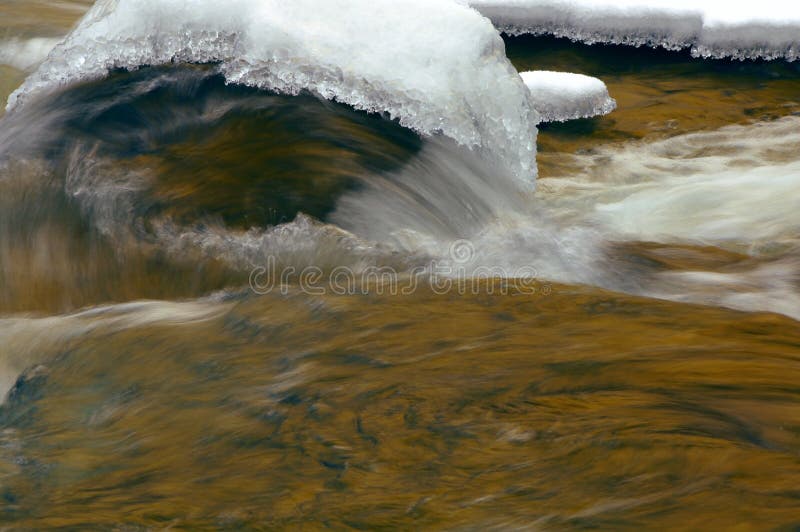 Rushing water stock image. Image of seasonal, fine, reflection - 70429