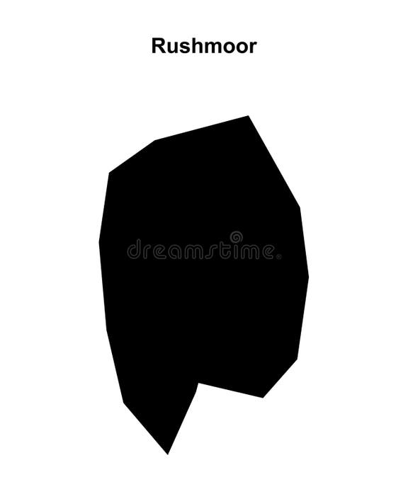 Rushmoor outline map stock illustration. Illustration of tourism ...