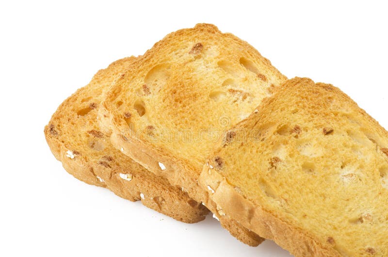 Rusk Bread Loaf Toast Biscuit, Diet Food Stock Image - Image of crisp ...