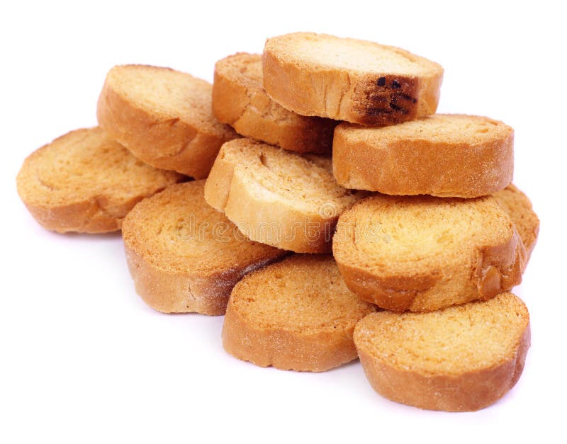 Rusks Bread Toast Biscuits, Diet Food Background Stock Image - Image of ...