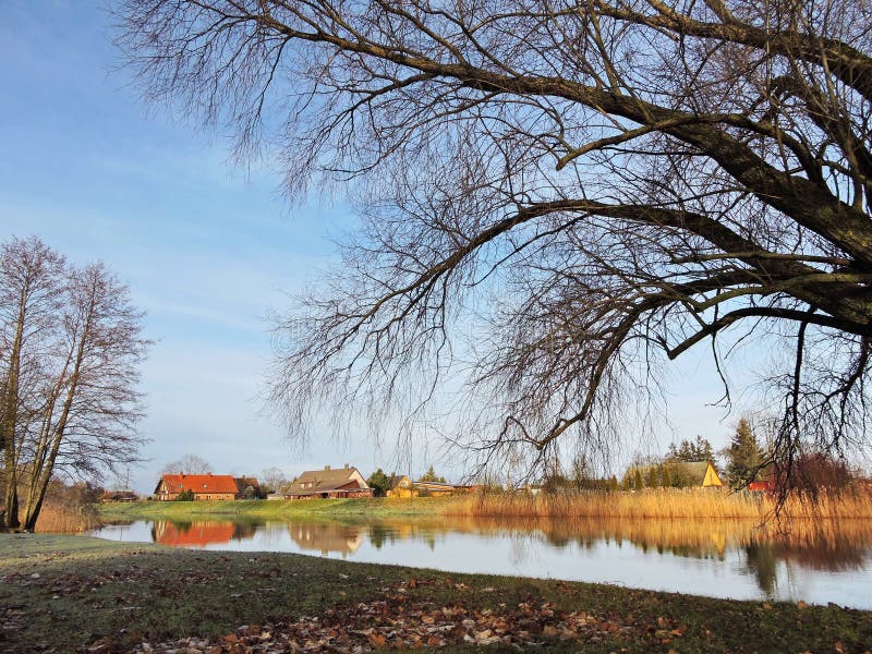 Rusne town, Lithuania stock image. Image of europe, water - 83366295