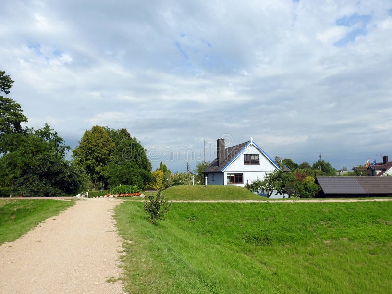 Rusne town, Lithuania stock photo. Image of home, town - 97700046