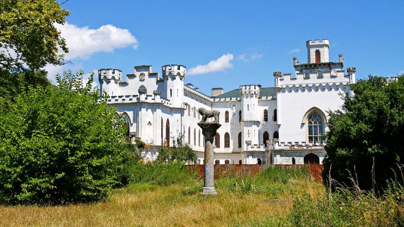 Castle in Rusovce Slovakia stock image. Image of winter - 48523805