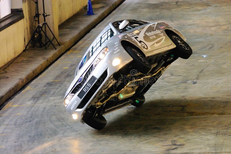 Russ Swift Driving on Two Wheels Editorial Photo - Image of drive ...