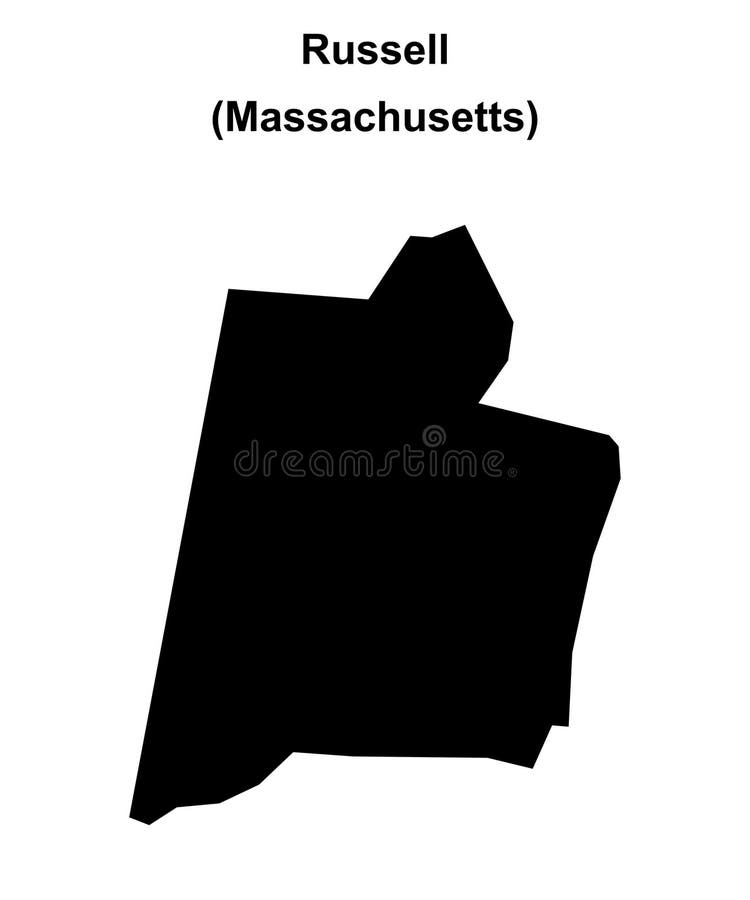 Russell outline map stock vector. Illustration of area - 387365411