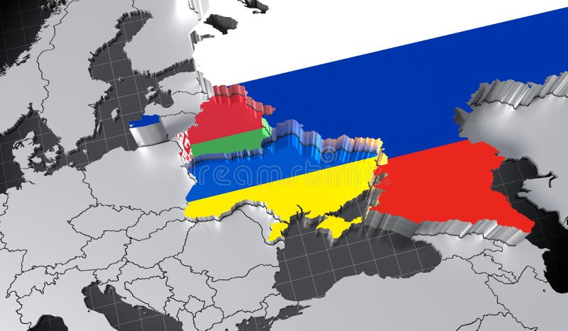 Ukraine Russia Belarus Map Stock Illustrations – 1,147 Ukraine Russia ...