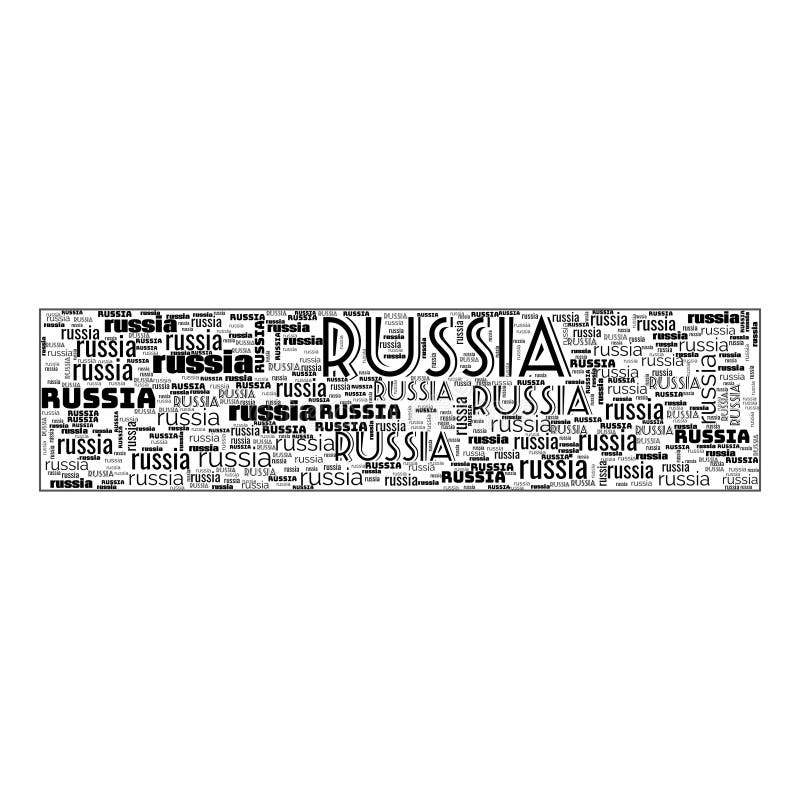 Russia Black & White Text Abstract Header Background Stock Illustration ...