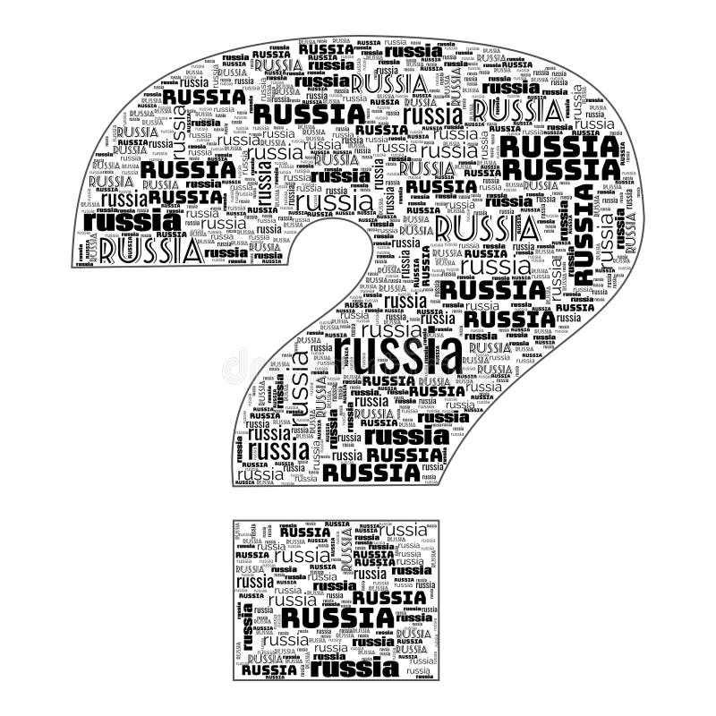 Russia Black & White Text Abstract Header Background Stock Illustration ...