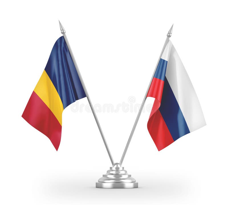 Russia and Chad two flags stock illustration. Illustration of national ...