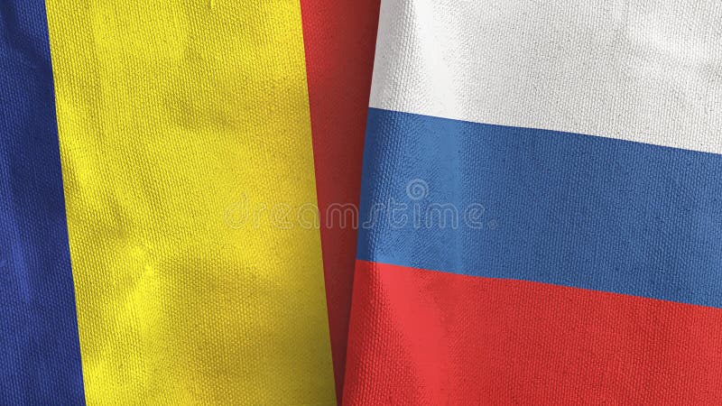 Russia and Chad two flags stock illustration. Illustration of national ...