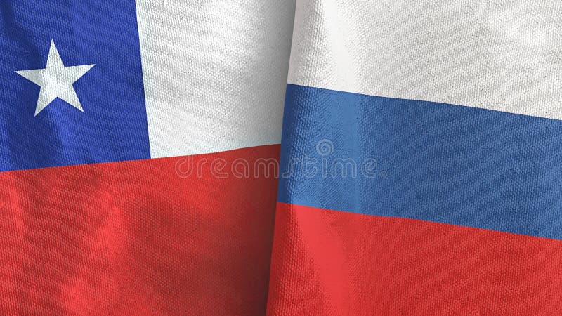 Russia and Chile Flags. Vector Illustration. Stock Illustration ...