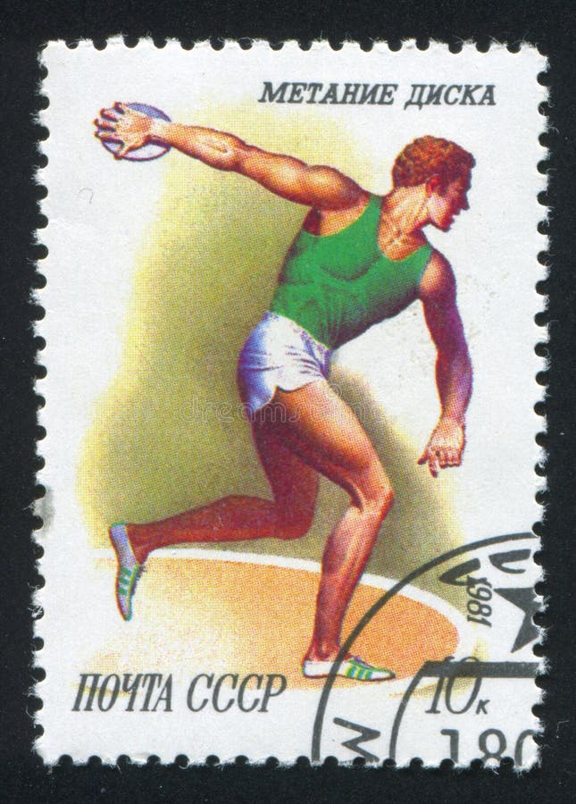 Discus throwing editorial image. Image of athlete, 1981 - 110220030