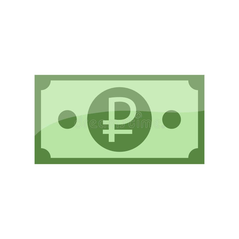 Russia Currency Symbol Banknote Icon Stock Vector - Illustration of ...