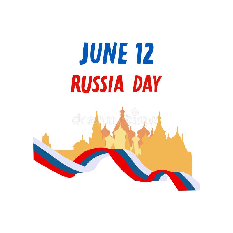 Russia Day Independence Russia Day Free Vector Illustration Stock ...