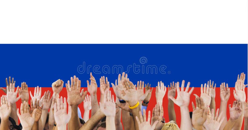 Russia Flag Patriotism Russian Pride Unity Concept Stock Photo - Image ...