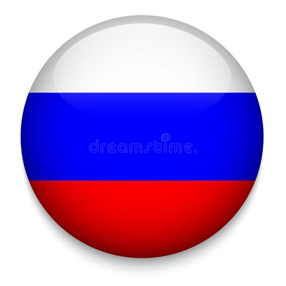 RUSSIA flag button stock illustration. Illustration of final - 118932947