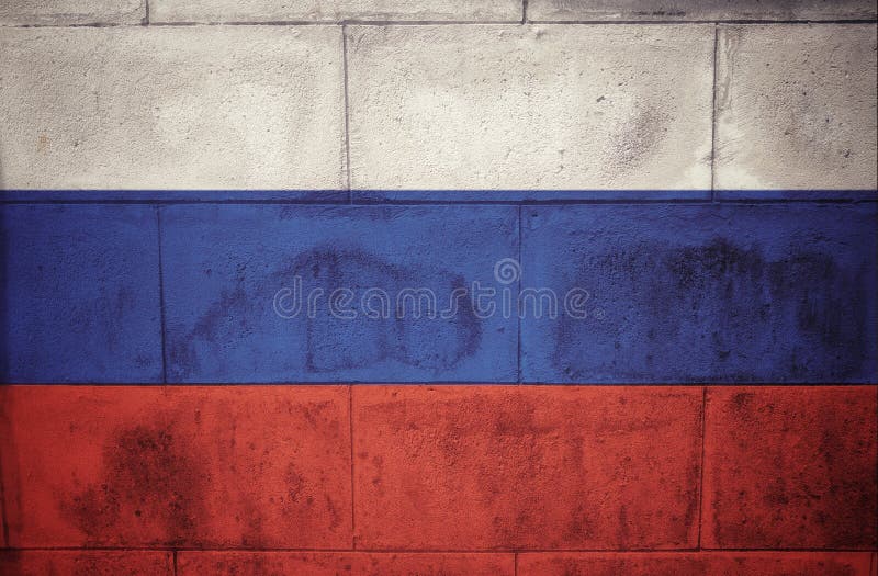 Russia flag texture wall stock photo. Image of design - 242974336