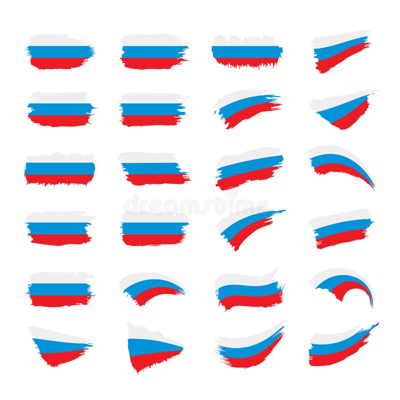 Russia Flag, Vector Illustration Stock Vector - Illustration of ...