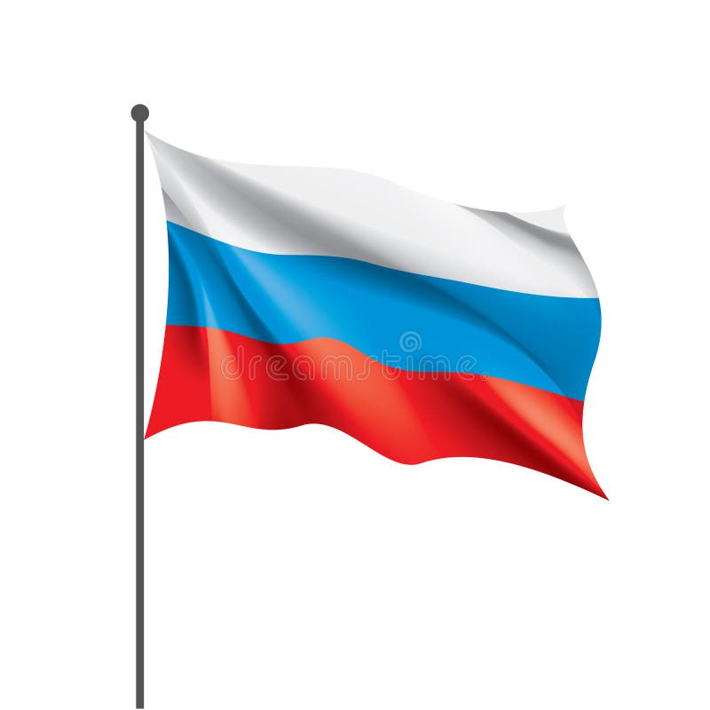 Russia Flag, Vector Illustration Stock Vector - Illustration of history ...