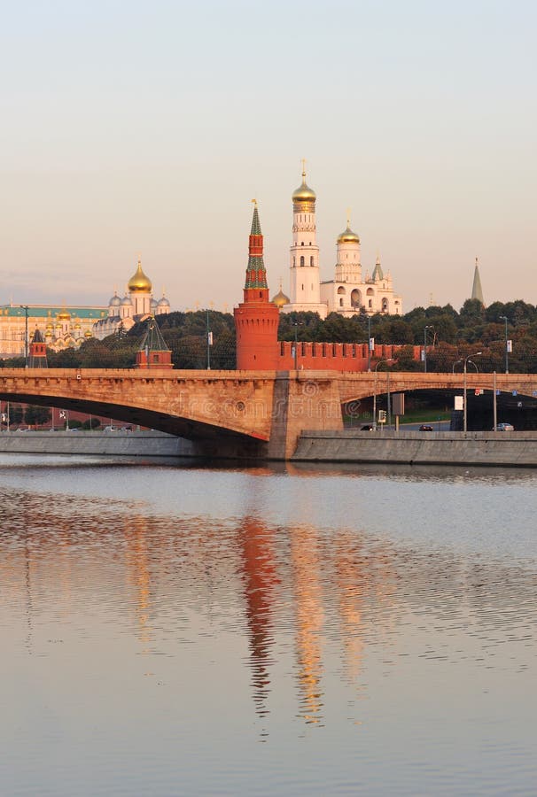 Russia. Gold Domes of Moscow Kremlin Stock Image - Image of church ...