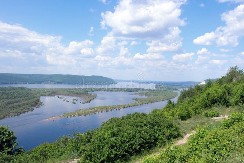 Russia, great river Volga stock photo. Image of forest - 38012932