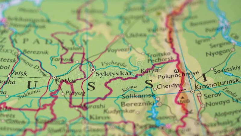 Russia Highlighted on a World Map 4K Stock Footage - Video of global ...