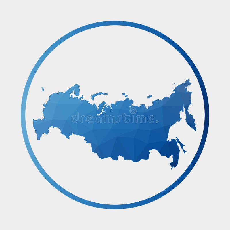 Russia Map Icon, Cartoon Style Stock Vector - Illustration of russian ...
