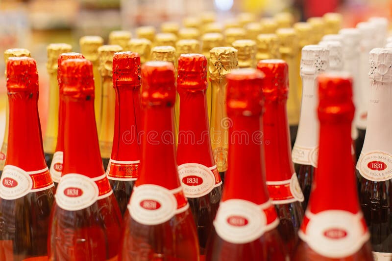 Russia, Ivanovo, November 29, 2020, Editorial, Sparkling Champagne ...