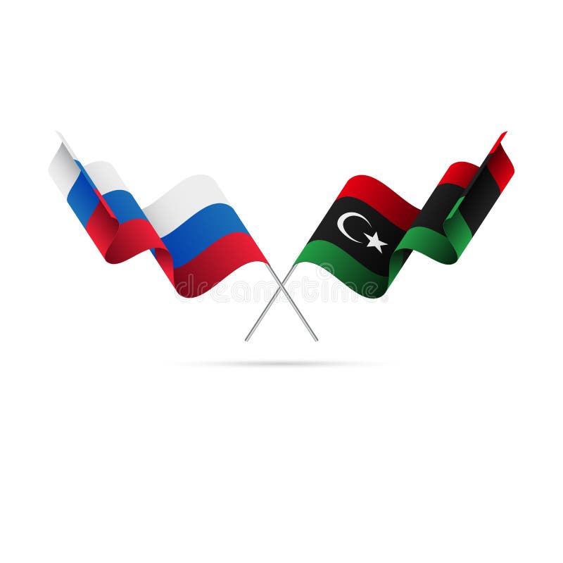 Libya Vs Libya Flags, Vector Illustration Stock Vector - Illustration ...