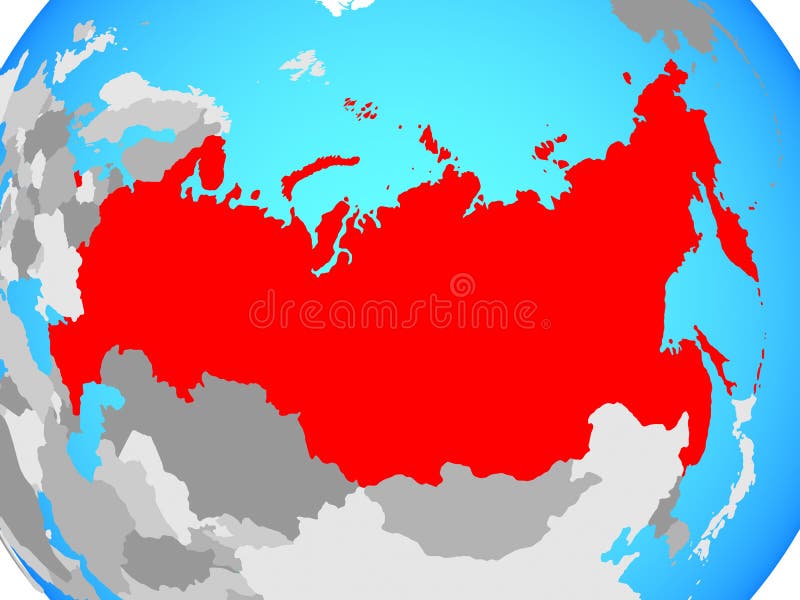 Russia on map stock illustration. Illustration of render - 130609167