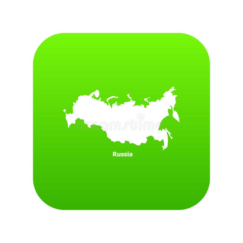 Russia Map Icon, Simple Style Stock Vector - Illustration of national ...