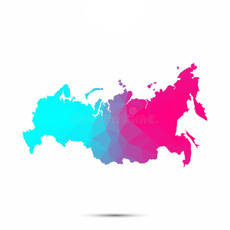 Russia Map Triangle Low Poly Geometric Polygonal Abstract Style. Stock ... Russia Map Triangle Low Poly Geometric Polygonal Abstract Style. Stock ...
