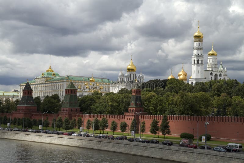 Russia, Moscow, View on Kremlin Stock Image - Image of travel, russian ...