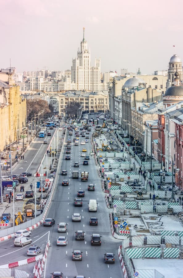 Russia, Moscow a View from the Top. Editorial Stock Photo - Image of ...