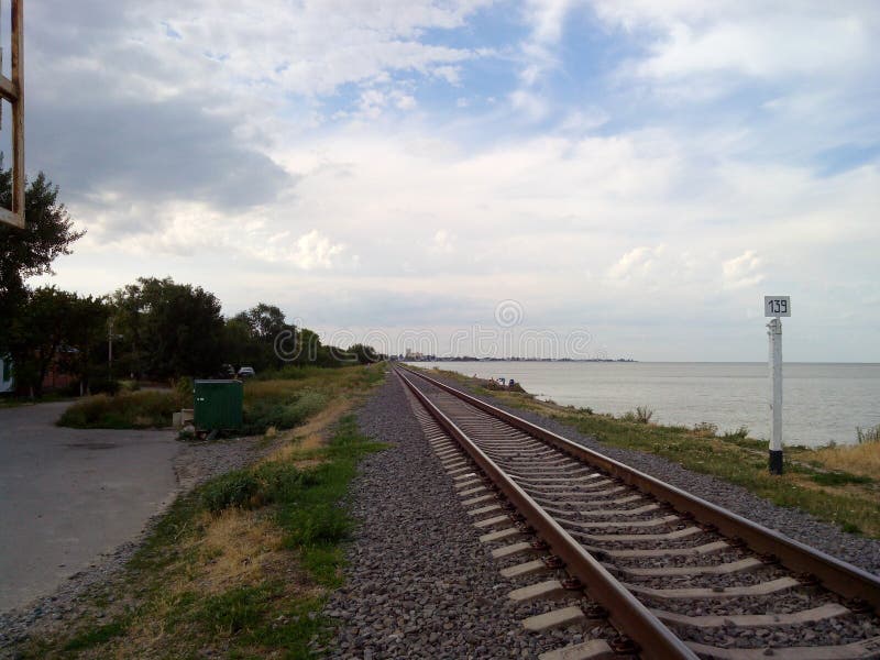 Train way stock photo. Image of russia, place, train - 100419104