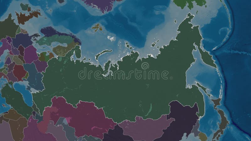 Russia - Overview. Administrative Stock Illustration - Illustration of ...