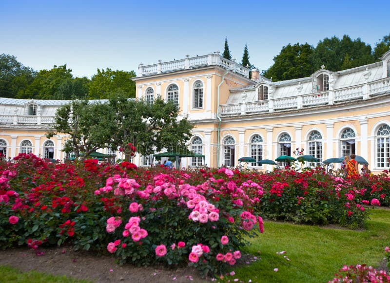 Russia, Petrodvorets-Peterhof Palace Stock Photo - Image of dome ...