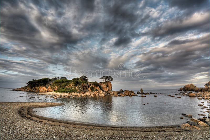 Russia, Primorye, Sunset Bay Stock Image - Image of color, mountains ...